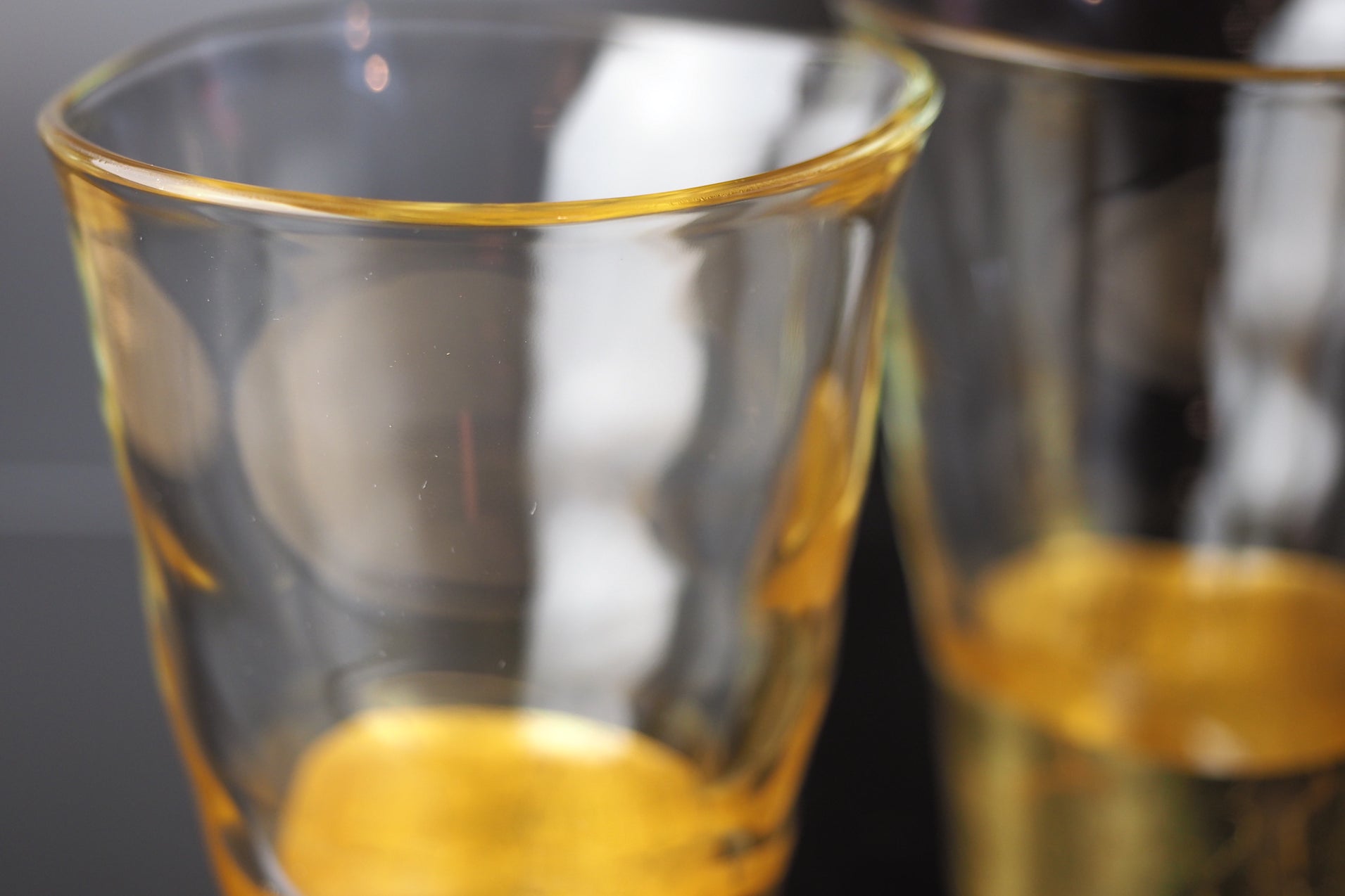 "Kannyu" Warped Glass with Gold Crazing (250ml) - Set of 2 — Wa-in ...