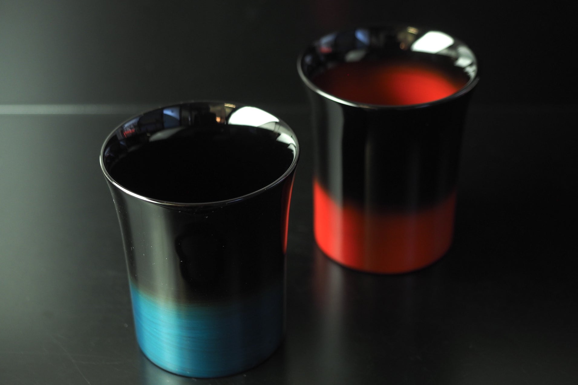 Wajima-Nuri Japan Lacquerware Cup with Blue Gradation - Large — Wa-in ...