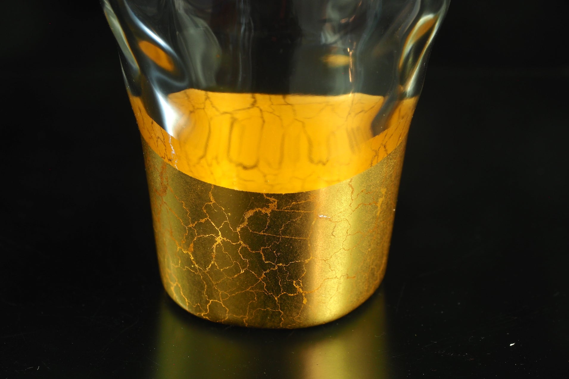 "Kannyu" Warped Glass with Gold Crazing (360ml) — Wa-in Japanese ...