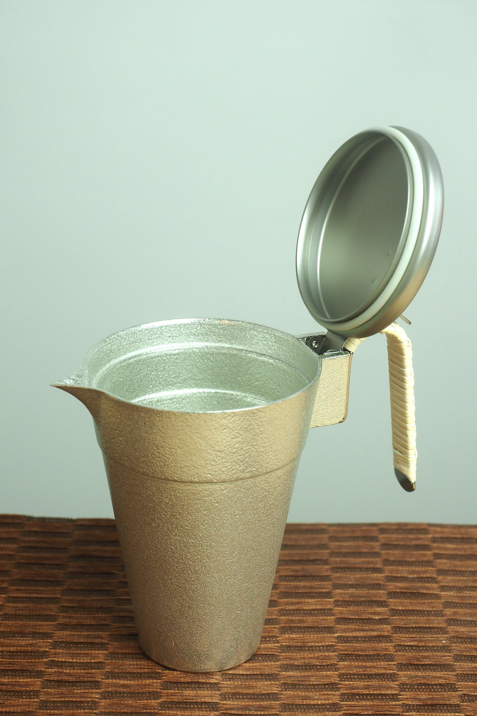 Nousaku - Tin Sake Pitcher "CHIRORI" with Hinged Lid (335ml) — Wa-in ...